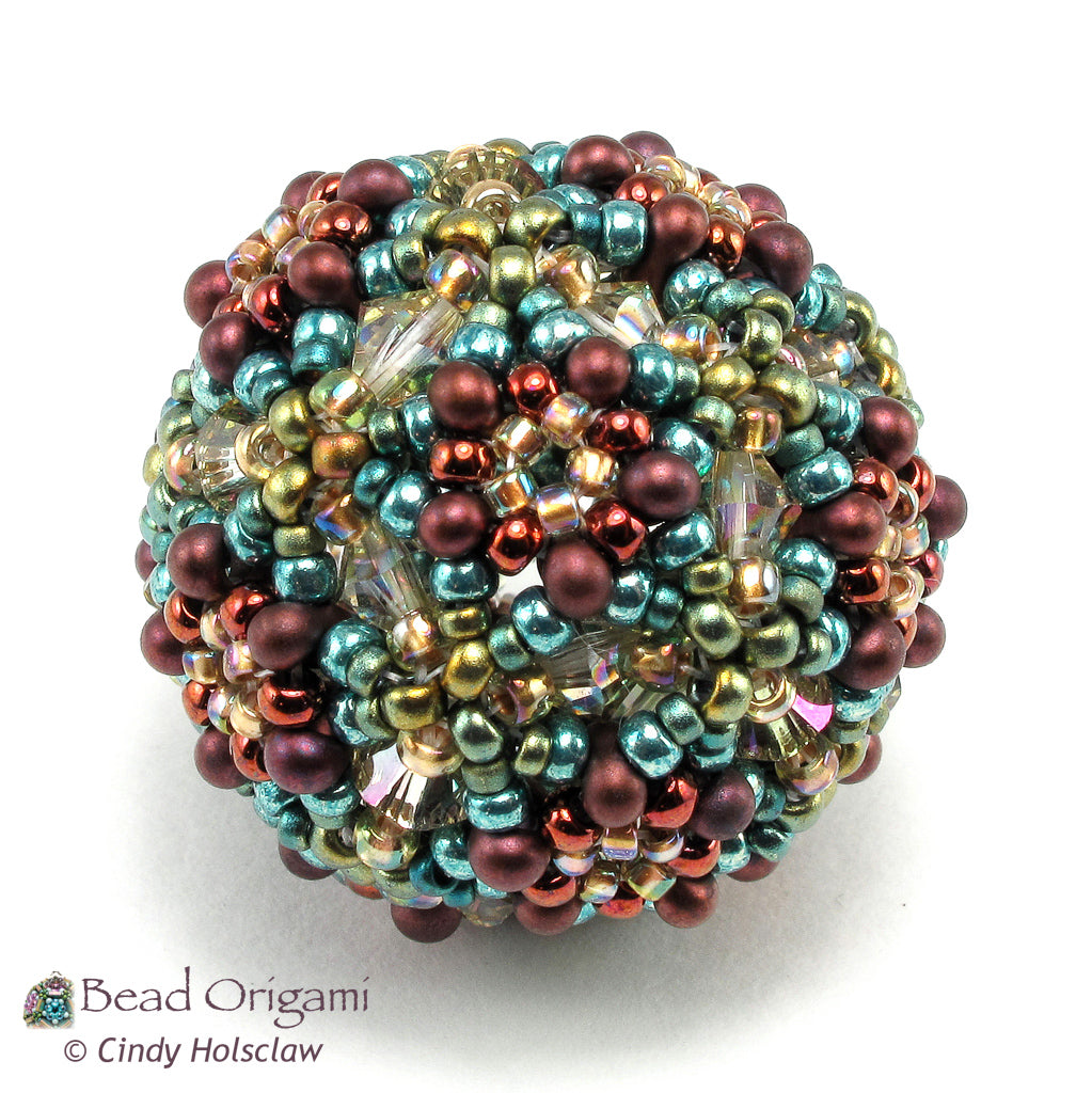 Crystal Ball Beaded Bead – Bead Origami